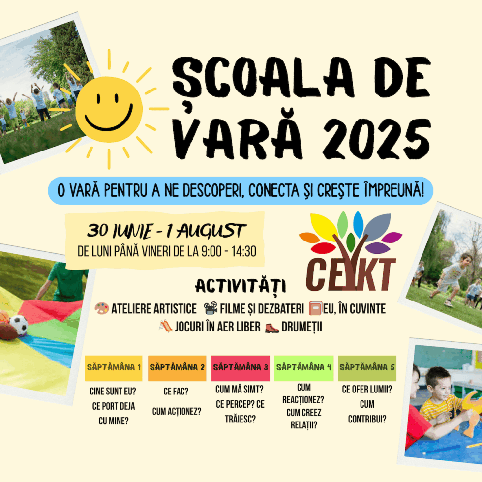 Școala de vară copii Brașov 2025 – CEKT oferă o vară cu sens